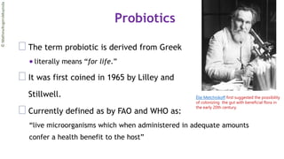 Muyinda Mathew Rogers - Probiotics & Prebiotics | PDF