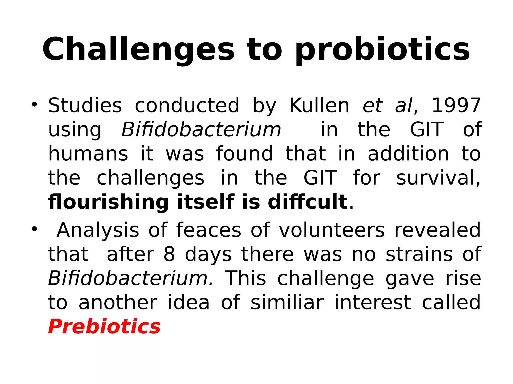 Probiotics , prebiotics and synbiotics | PDF