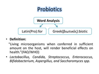 Probiotics- unfolding their potential in boosting poultry industry | PPTX