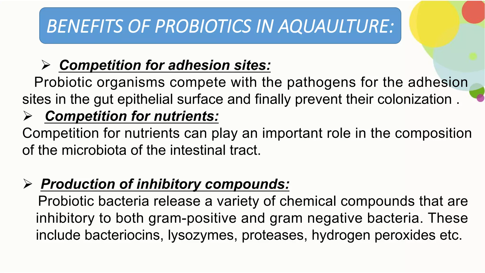 Probiotics used in aquaculture | PDF