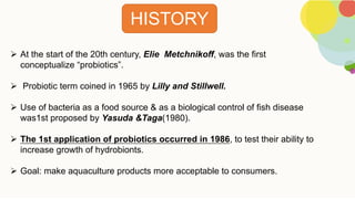 Probiotics used in aquaculture | PDF