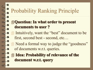 Probablistic information retrieval | PPT