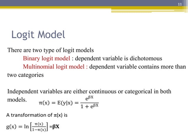 Probit and logit model | PPTX