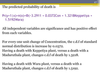 Probit and logit model | PPTX