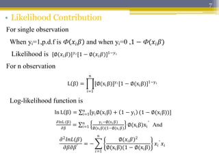 Probit and logit model | PPTX