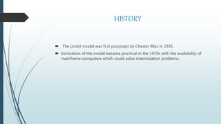 Probit model | PPTX | Elections | Politics