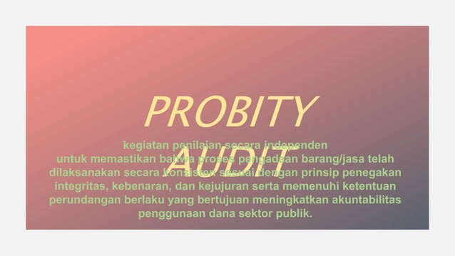 Probity audit per362k042012 draft | PPTX