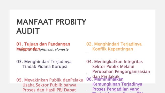 Probity audit per362k042012 draft | PPTX
