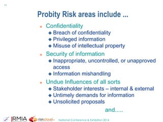 Probity is a pool with no shallow end | PPTX