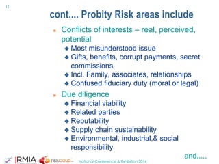 Probity is a pool with no shallow end | PPTX