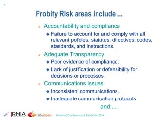 Probity is a pool with no shallow end | PPTX