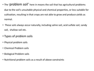 Minerology and classification of different problamaticsoil | PPT