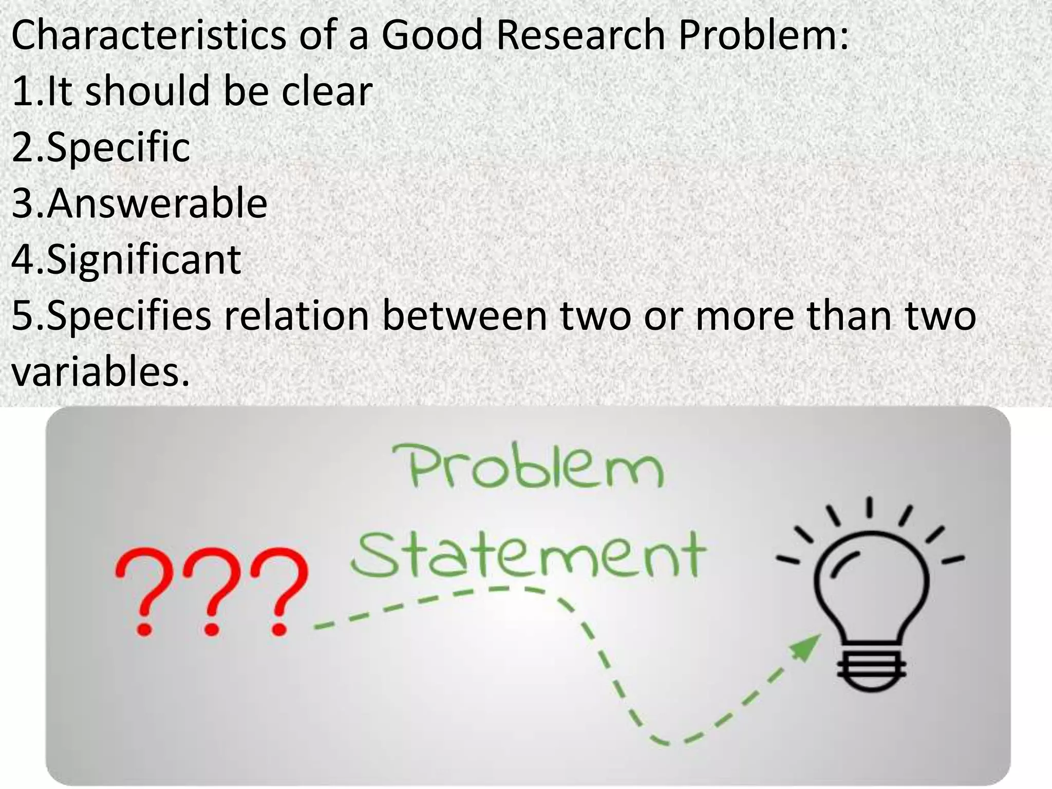 Research Problem | PPTX