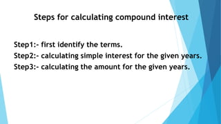 Problem in compound interest | PPTX