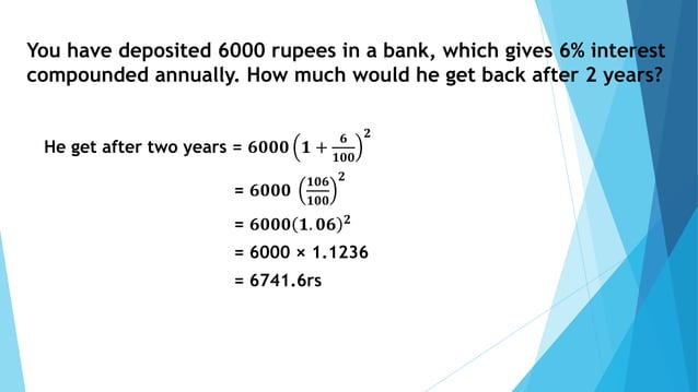 Problem in compound interest | PPT