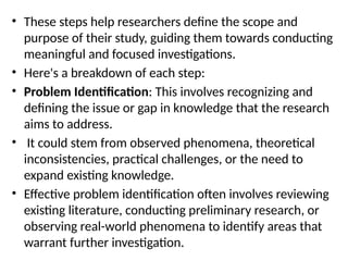 PROBLEM.pptxproblem identification in Research problem identification in Research | PPT
