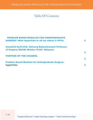 Problem Based Modules For Under Graduate Surgery | PDF