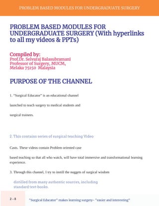 Problem Based Modules For Under Graduate Surgery | PDF