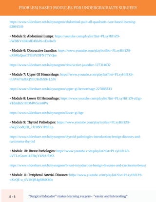 Problem Based Modules For Under Graduate Surgery | PDF