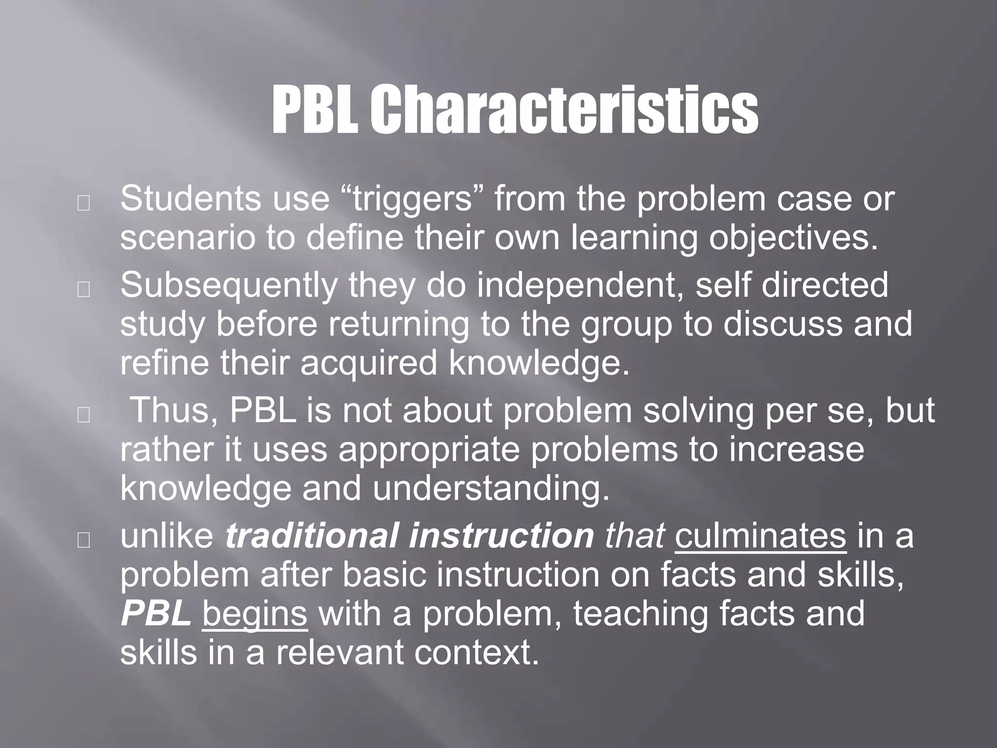 Problem based learning | PPTX