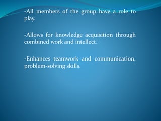 PROBLEM BASED LEARNING | PPT