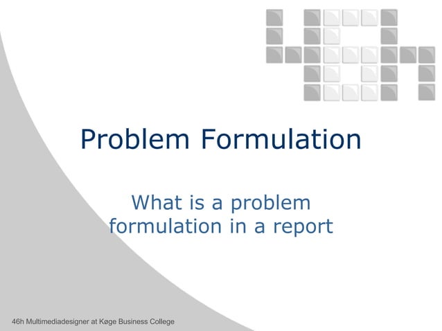 Problem Formulation | PPT