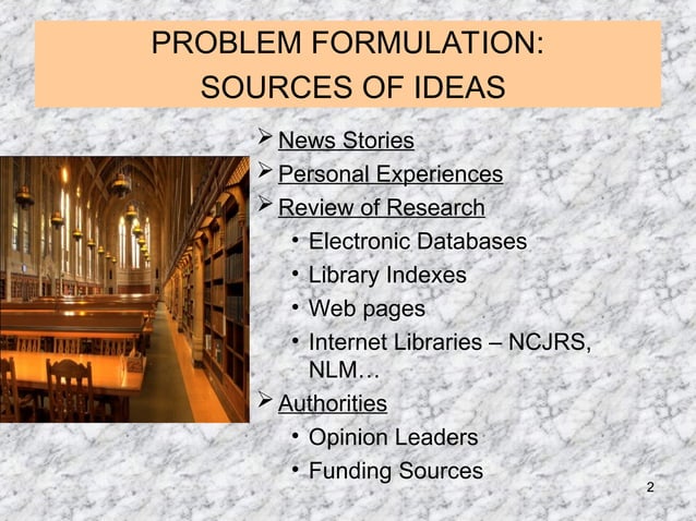 The Problem Formulation PowerPoint Presentation | PPT