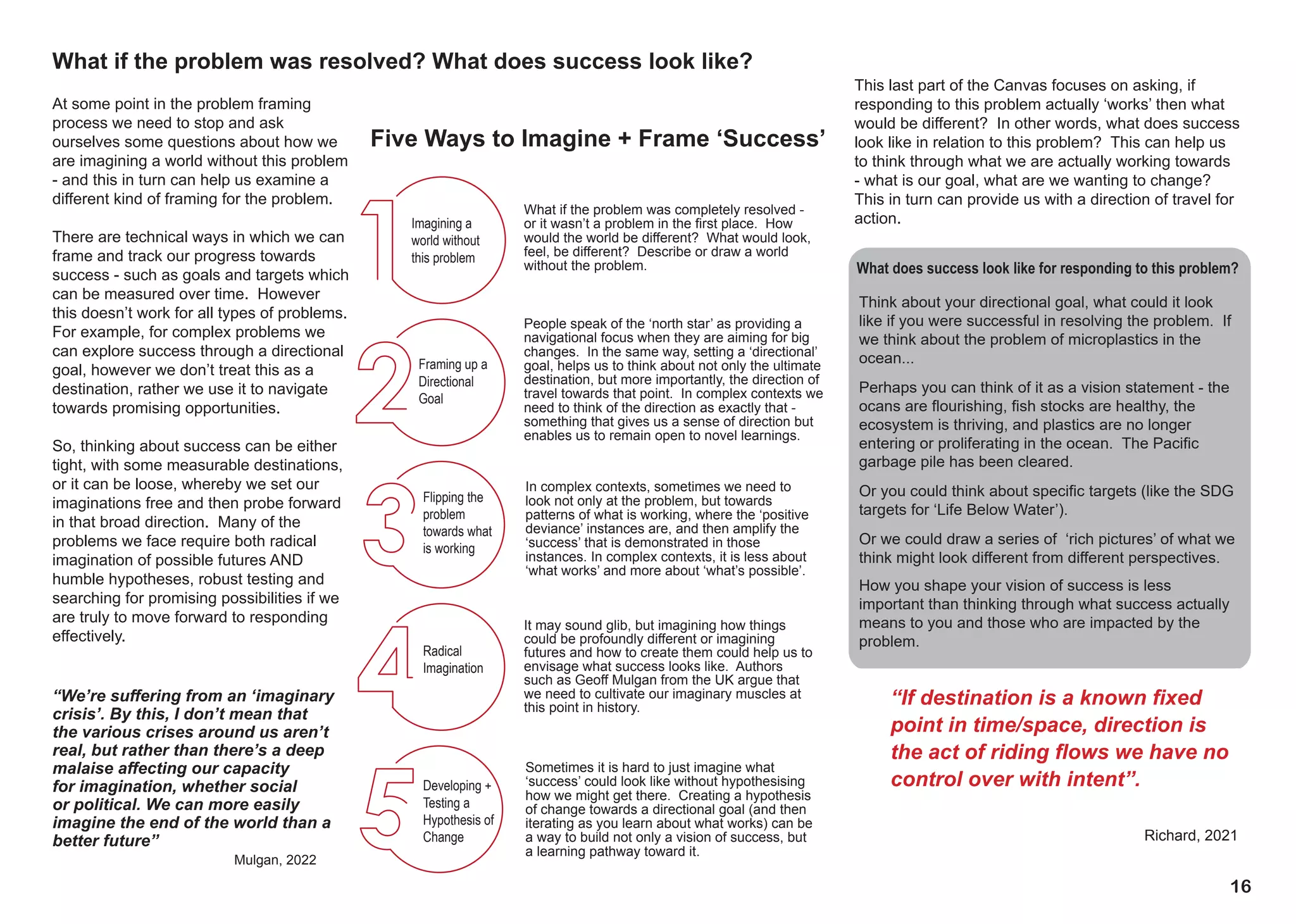 Problem Framing Canvas Handbookpdf Arts And Crafts Hobbies And Interests