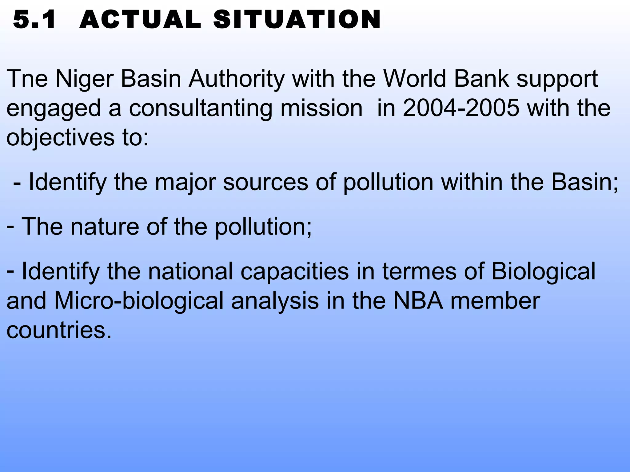 Problem of Water Quality Control in the Niger Basin | PPT