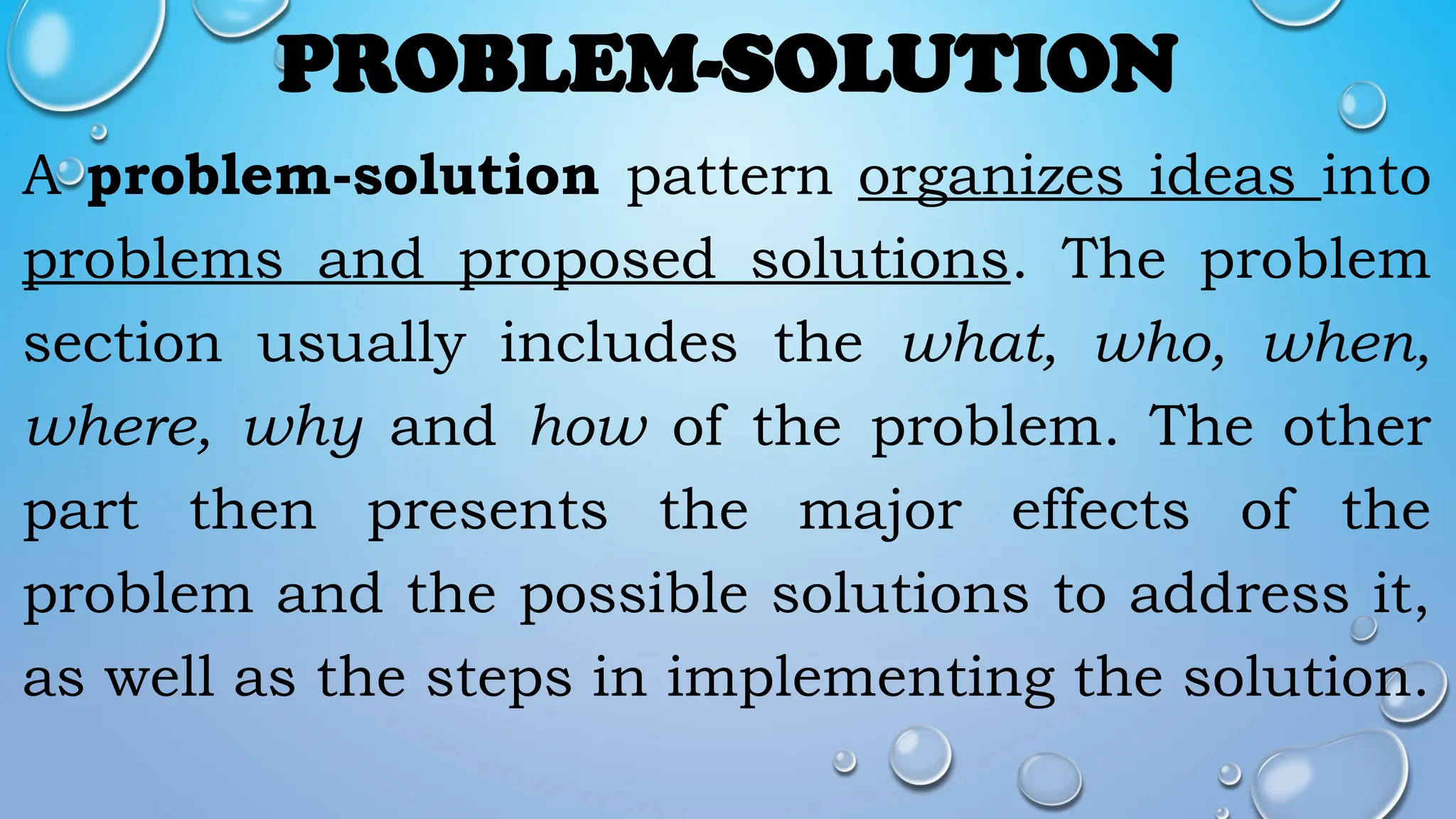 RAWS: PATTERNS OF ORGANIZATION( PROBLEM AND SOLUTION) | PPTX