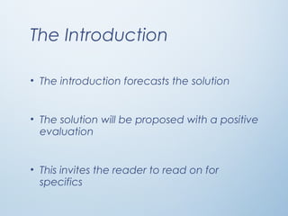 Problem solution essay | PPT
