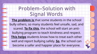 Understanding Problem-Solution Texts: Structure, Signal Words, and ...