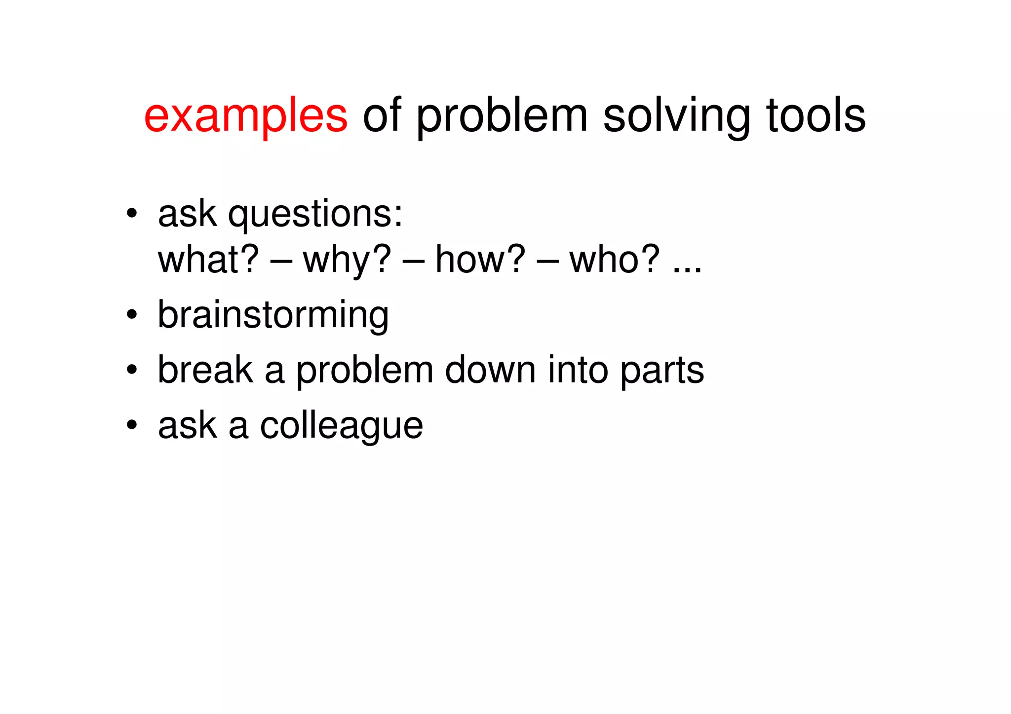 Problem Solving Ideas That Work | PDF