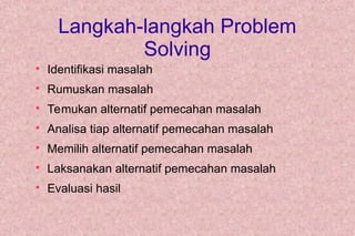 materi- problem-solving-cycle (pemecahan masalah) ppt | PPT