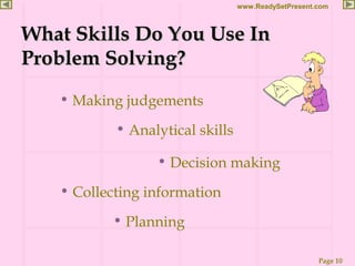 Problem solving-powerpoint1658 | PPT | Education