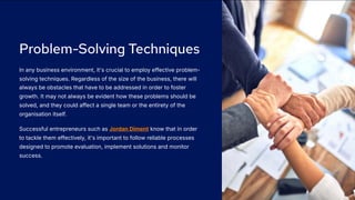 Jordan Diment - Problem Solving Techniques | PPT