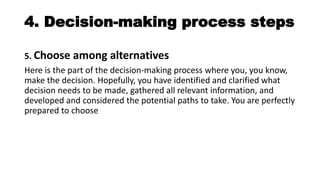 Problem solving and decision-making by TUYIZERE Delphin | PPT