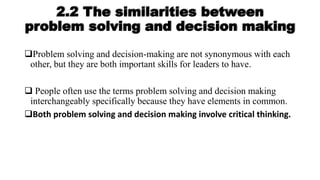 Problem solving and decision-making by TUYIZERE Delphin | PPT