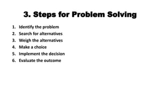 Problem solving and decision-making by TUYIZERE Delphin | PPT