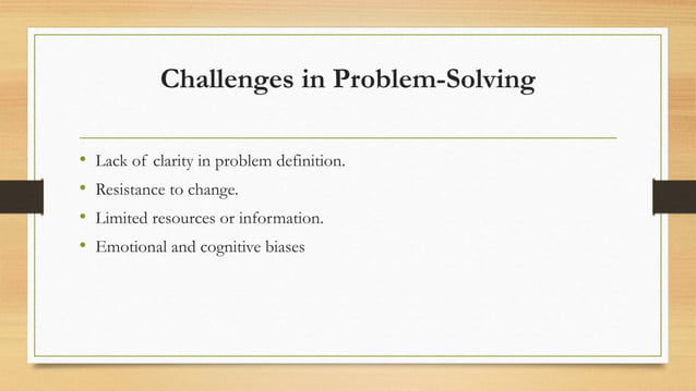 Problem-solving skills for students life | PPTX