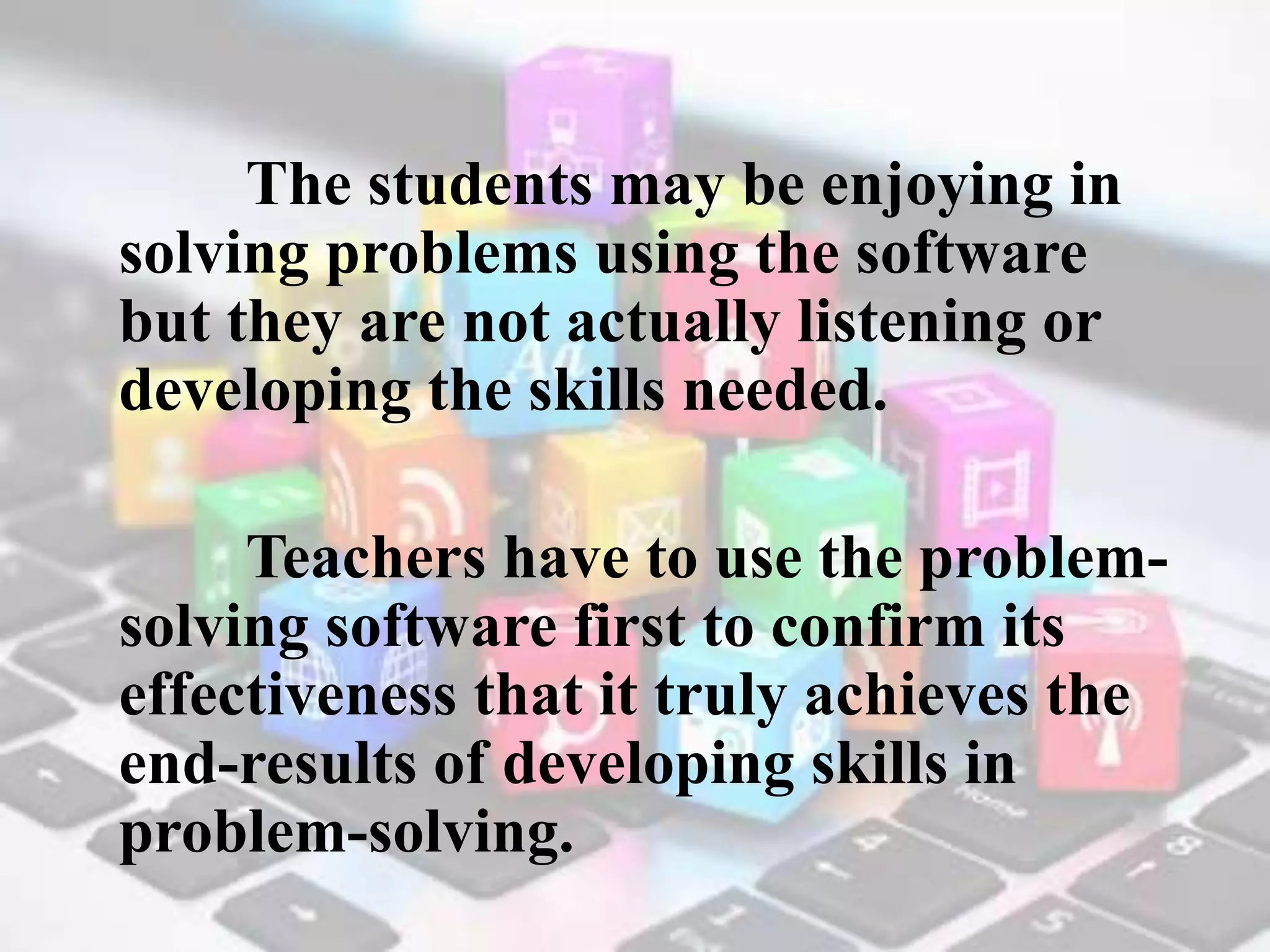 Problem solving software | PPT
