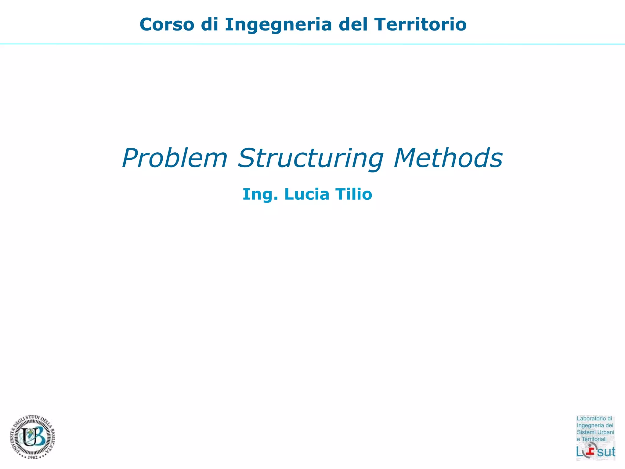 Problem Structuring Methods Parte Prima Ppt