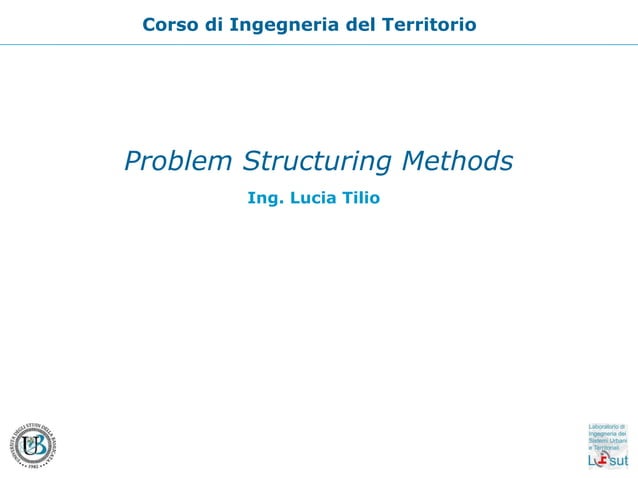 Problem Structuring Methods - Parte Prima | PPT