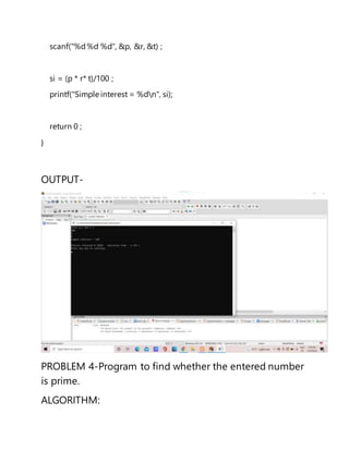 program in c | DOCX