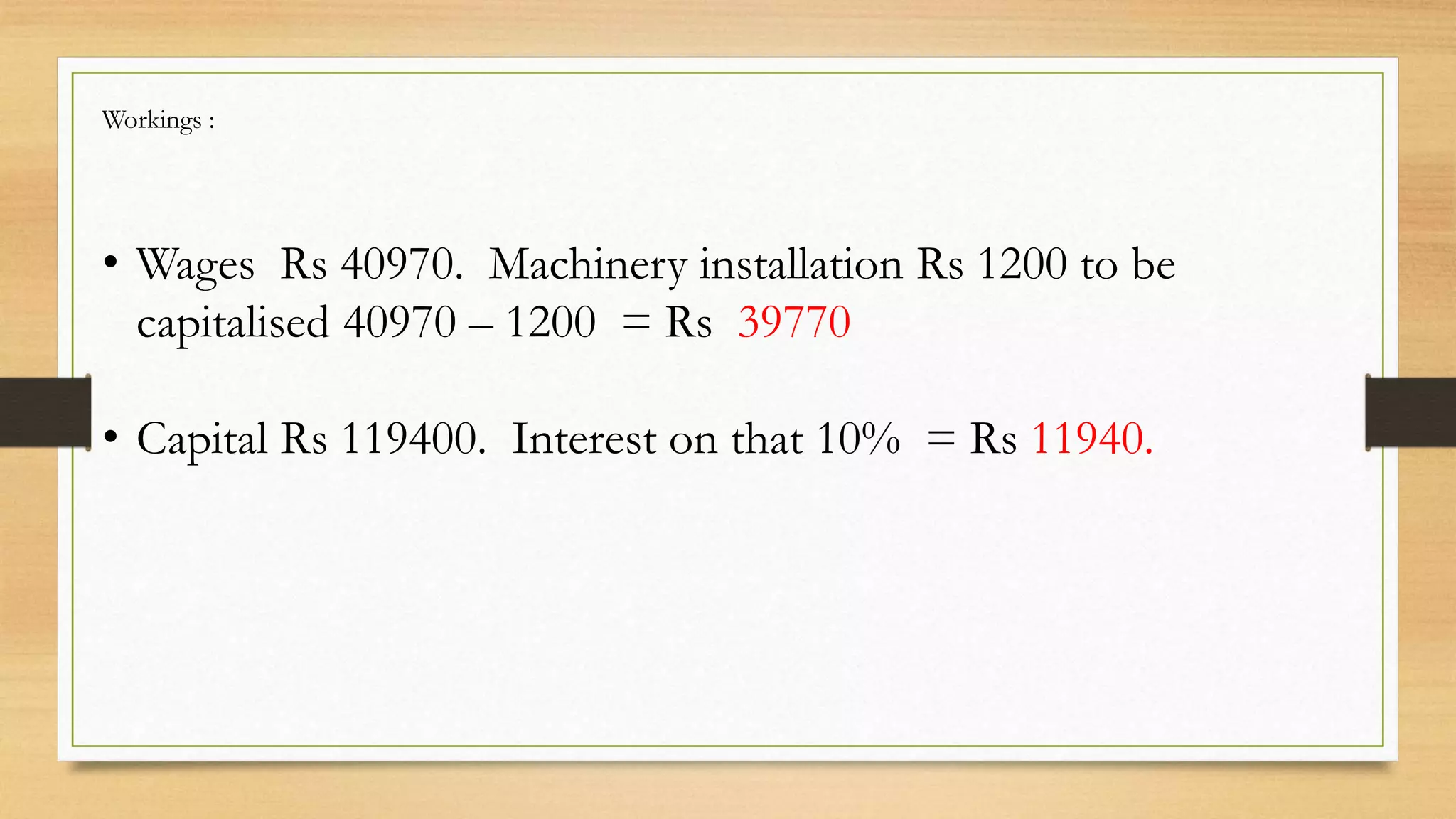 Problem 12 Final Accounts Ppt Pptx