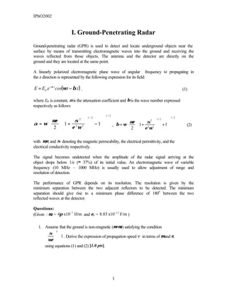 Problem 1 i ph o 33 | PDF | Physics | Science