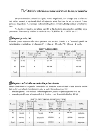 Problema buget studenti de rezolvat | PDF