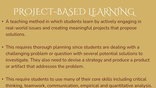 Problem and Project Based Learning in Social Studies | PPTX