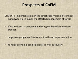 Problem and prospects on collaborative forest management in nepal | PPTX