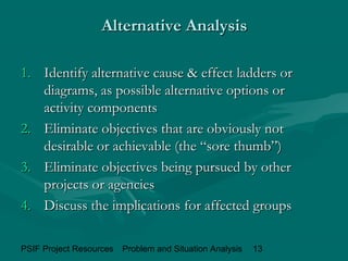 Problem and situation analysis | PPT